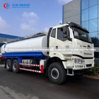China FAW J6P 6x6 25000L Fuel Tanker Truck 390HP Diesel Bowser for Mining for sale