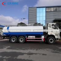 China FAW J6P 6x6 25000L Fuel Tanker Truck 390HP Diesel Bowser for Mining for sale