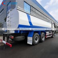 China FAW J6P 6x6 25000L Fuel Tanker Truck 390HP Diesel Bowser for Mining for sale