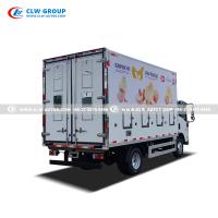 China Isuzu KV100 4.2m Insulated Chick Transport Truck with -15°C Refrigeration and Hydraulic Tailgate for sale