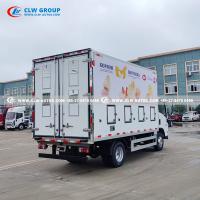 China Isuzu KV100 4.2m Insulated Chick Transport Truck with -15°C Refrigeration and Hydraulic Tailgate for sale