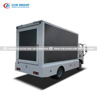 China FAW 3-Side P4 Mobile LED Billboard Truck 110HP Hydraulic Lifting Screens Foldable Stage for sale