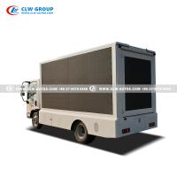 China FAW 3-Side P4 Mobile LED Billboard Truck 110HP Hydraulic Lifting Screens Foldable Stage for sale