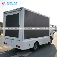 China FAW 3-Side P4 Mobile LED Billboard Truck 110HP Hydraulic Lifting Screens Foldable Stage for sale