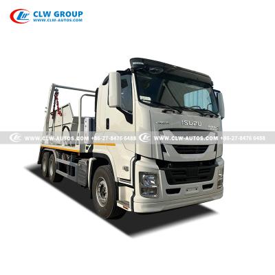 China Isuzu Hook Lift Garbage Truck Hydraulic Hook Lift System Single Operator Control Durable Isuzu Chassis for sale