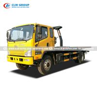China FAW 160HP One-to-One Wrecker Tow Truck Yuchai Diesel Engine 4x2 Chassis Roadside Recovery for sale