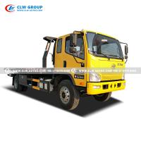 China FAW 160HP One-to-One Wrecker Tow Truck Yuchai Diesel Engine 4x2 Chassis Roadside Recovery for sale