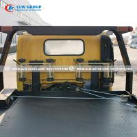 China FAW 160HP One-to-One Wrecker Tow Truck Yuchai Diesel Engine 4x2 Chassis Roadside Recovery for sale