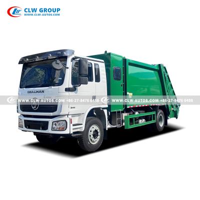 China Shacman L3000 4x2 Compactor Garbage Truck 210 HP Integrated Crew Cabin 8-12 CBM for sale