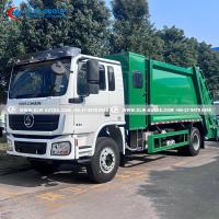 China Shacman L3000 4x2 Compactor Garbage Truck 210 HP Integrated Crew Cabin 8-12 CBM for sale