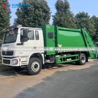 China Shacman L3000 4x2 Compactor Garbage Truck 210 HP Integrated Crew Cabin 8-12 CBM for sale