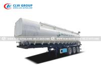 China 50m³ 3-Axle Bulk Feed Semi-trailer Hydraulic Auger System Carbon Steel 11000mm for sale