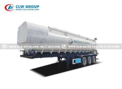 China 50m³ 3-Axle Bulk Feed Semi-trailer Hydraulic Auger System Carbon Steel 11000mm for sale
