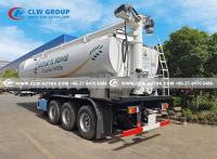 China 50m³ 3-Axle Bulk Feed Semi-trailer Hydraulic Auger System Carbon Steel 11000mm for sale