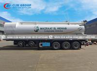 China 50m³ 3-Axle Bulk Feed Semi-trailer Hydraulic Auger System Carbon Steel 11000mm for sale