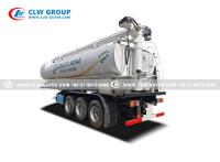 China 60m³ Aluminum Alloy Bulk Feed Tank Trailer 3 Axle 11m Electric Screw Conveyor for sale
