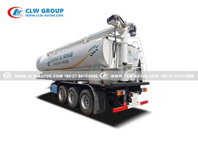 China 60m³ Aluminum Alloy Bulk Feed Tank Trailer 3 Axle 11m Electric Screw Conveyor for sale