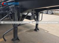 China 60m³ Aluminum Alloy Bulk Feed Tank Trailer 3 Axle 11m Electric Screw Conveyor for sale