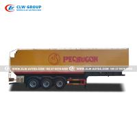 China 11m 65m³ Bulk Feed Transport Tanker U-Shaped Tank Remote Control Auger 3 Axle Semi Trailer for sale