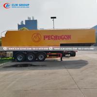 China 11m 65m³ Bulk Feed Transport Tanker U-Shaped Tank Remote Control Auger 3 Axle Semi Trailer for sale