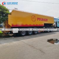 China 11m 65m³ Bulk Feed Transport Tanker U-Shaped Tank Remote Control Auger 3 Axle Semi Trailer for sale