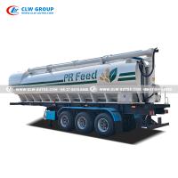China 50m³ Carbon Steel Bulk Feed Delivery Truck 360° Rotatable Auger U-Shaped Tank for sale