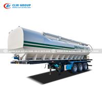 China 50m³ Carbon Steel Bulk Feed Delivery Truck 360° Rotatable Auger U-Shaped Tank for sale