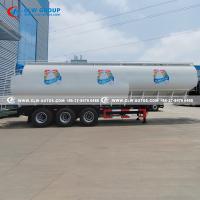 China 65m³ Bulk Feed Transport Trailer Tri-axle Low Residual Discharge Remote Control for sale
