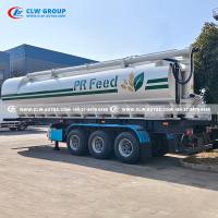 China 59.6m³ Tri-Axle Bulk Feed Transport Tanker with 360° Rotatable Auger and Siemens Motor for sale