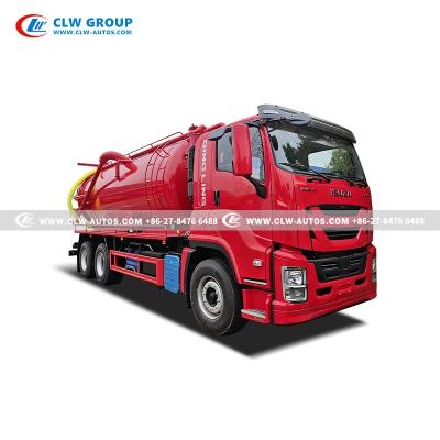 China ISUZU 6x4 Sewage Suction Truck 20m3 Tank Water Cycle Pump for Waste Management for sale