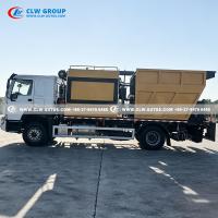 China Sinotruk HOWO 4x2 Synchronous Chip Sealer 6000L Asphalt Tank PLC Control Pavement Preservation Vehicle for sale