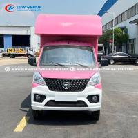 China FOTON 4-Wheel Gasoline Mobile Food Truck 115hp Euro VI Insulated Box Flip-Up Counters Mini Ice Cream Vending Car for sale