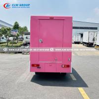 China FOTON 4-Wheel Gasoline Mobile Food Truck 115hp Euro VI Insulated Box Flip-Up Counters Mini Ice Cream Vending Car for sale