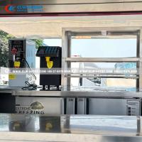 China FOTON 4-Wheel Gasoline Mobile Food Truck 115hp Euro VI Insulated Box Flip-Up Counters Mini Ice Cream Vending Car for sale