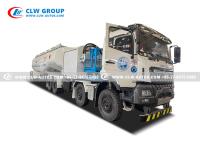 China Dongfeng Aircraft Refueling Tank Trailer 20000-45000L API 1581 Filtration Hydraulic Platform for sale
