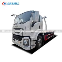 China Isuzu FTR 4x2 Flatbed Wrecker 8 Ton Recovery 7.2m Deck 205HP Diesel Tow Truck for sale