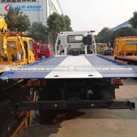 China Isuzu FTR 4x2 Flatbed Wrecker 8 Ton Recovery 7.2m Deck 205HP Diesel Tow Truck for sale