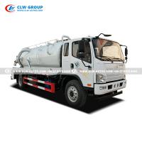 China Sinotruk HOWO 4x2 10000L Vacuum Sewage Truck Yuchai 160HP Carbon Steel Tank Septic Cleaning for sale