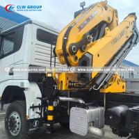 China 16 Ton Knuckle Boom Truck Mounted Crane 360 Degree Rotation 5000 kg Self Weight for sale