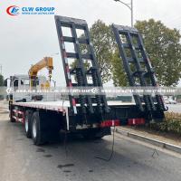 China Sinotruk HOWO NX 6x4 Flatbed Truck 5T XCMG Crane 380HP Diesel Engine 5300mm Deck for sale