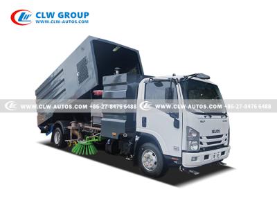 China Isuzu KV800 8m³ Road Sweeper Truck 150hp Dual-Power System 4m³ Water Tank 4m³ Garbage Bin for sale