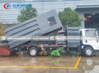 China Isuzu KV800 8m³ Road Sweeper Truck 150hp Dual-Power System 4m³ Water Tank 4m³ Garbage Bin for sale