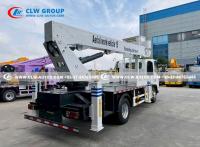 China Isuzu KV100 4x2 15m Straight Boom Aerial Work Platform 200kg Insulated Bucket for sale