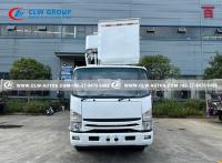 China Isuzu KV100 4x2 15m Straight Boom Aerial Work Platform 200kg Insulated Bucket for sale