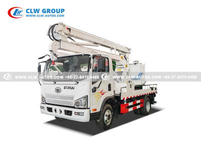 China FAW Jiefang 16m Articulated Aerial Work Platform 600V Insulated Bucket 4x2 Chassis for Electrical Maintenance for sale