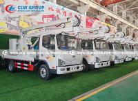 China FAW Jiefang 16m Articulated Aerial Work Platform 600V Insulated Bucket 4x2 Chassis for Electrical Maintenance for sale