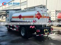 China Sinotruk HOWO 4x2 RHD Diesel Bowser Truck 8000L Carbon Steel Tank Fuel Transport for sale