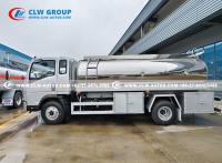 China SINOTRUK HOWO 4x2 RHD Aluminum Refueling Truck 8000L Dual Dispenser for sale