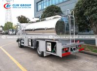 China SINOTRUK HOWO 4x2 RHD Aluminum Refueling Truck 8000L Dual Dispenser for sale
