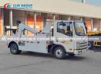 China FAW Tiger VR 4x2 Light Duty Wrecker Truck 350kg Lifting Capacity China VI Diesel Engine Urban Towing for sale